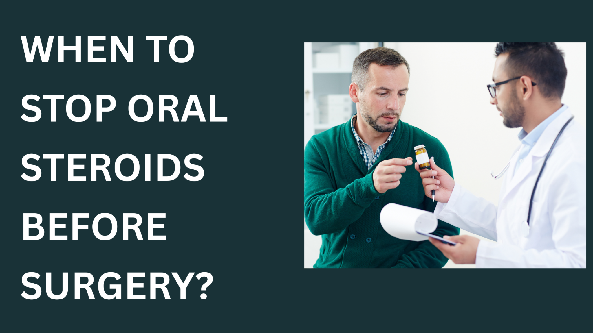 When To Stop Oral Steroids Before Surgery? - Steroids uk outlet